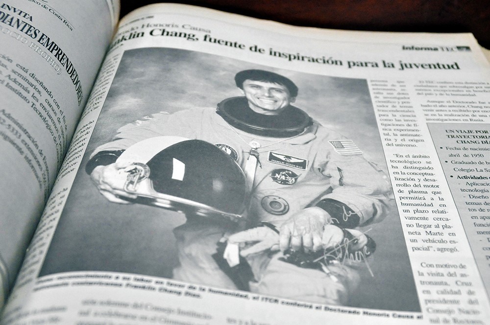 El doctorado Honoris Causa a Franklin Chang Díaz, otorgado por el TEC ...