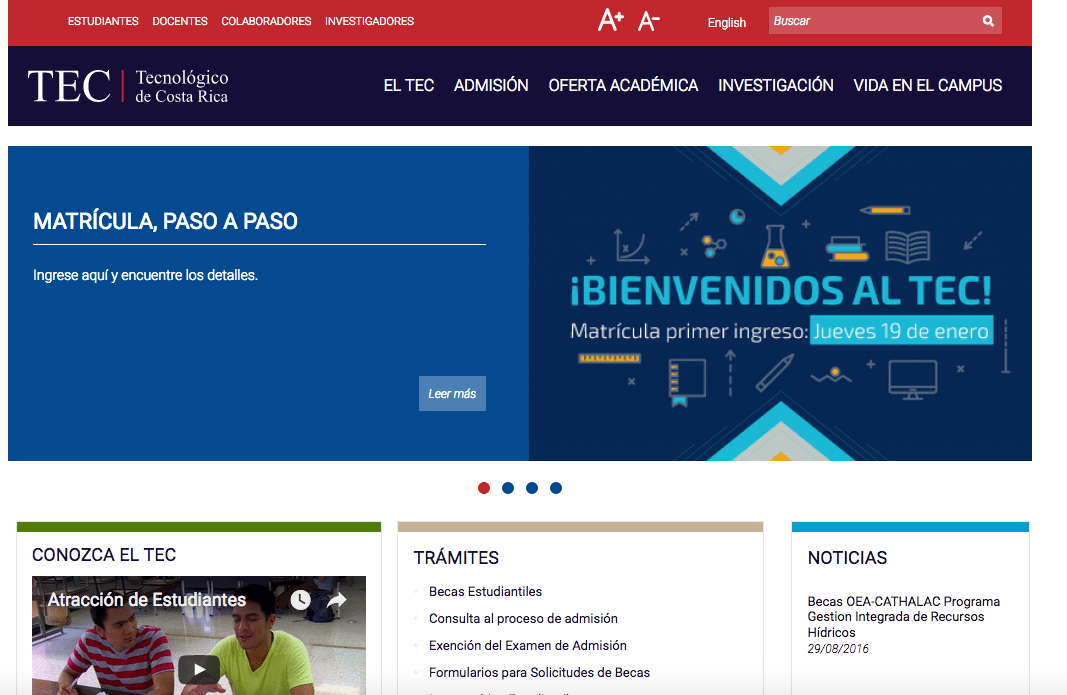 Video: Sitio web del TEC evoluciona, conózcalo paso a paso | Hoy en el TEC