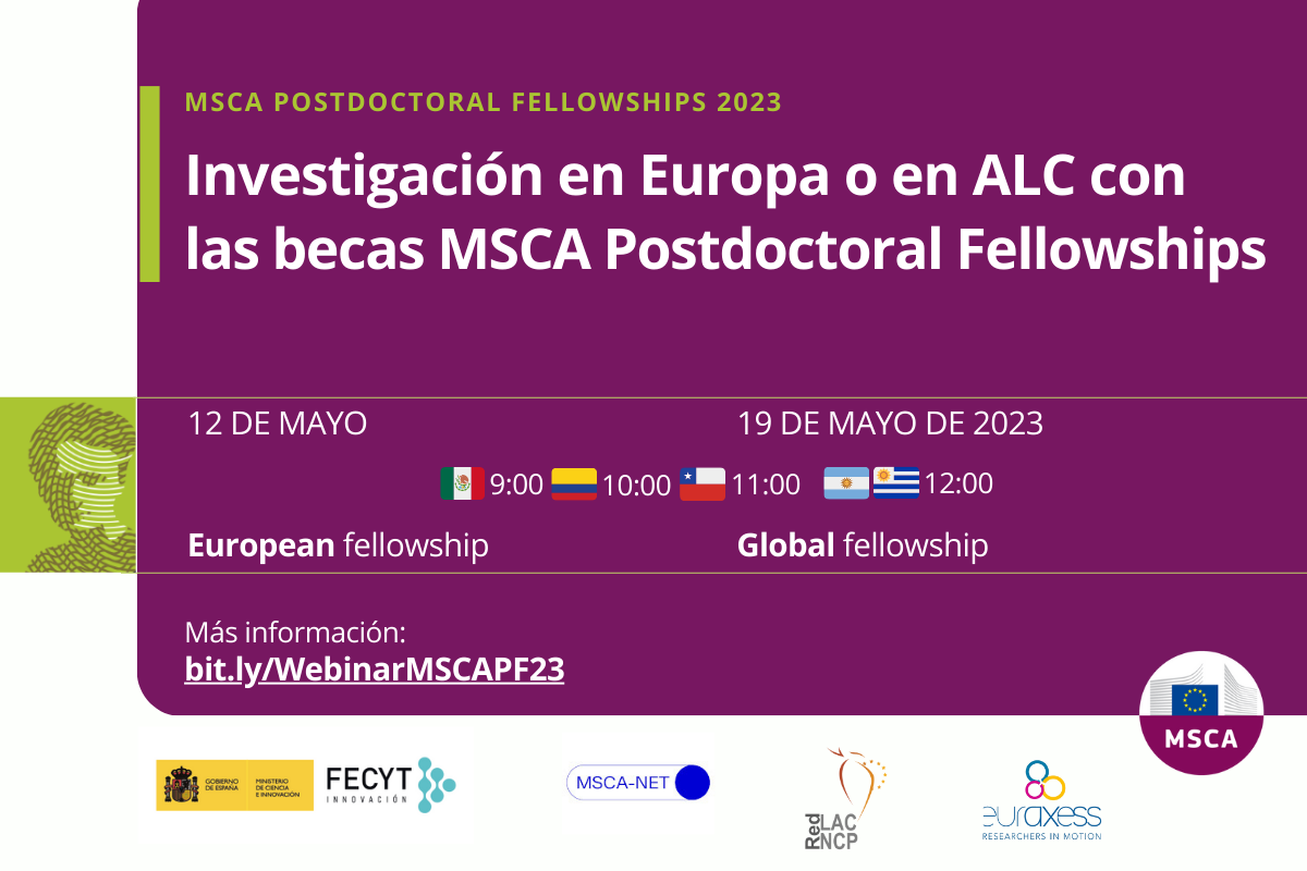 Webinars sobre las Becas Postdoctorales MSCA-Red LAC NCP | TEC